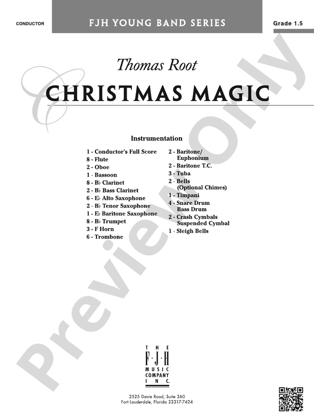 Christmas Magic: Score: Concert Band Score: Thomas Root - Digital Sheet ...