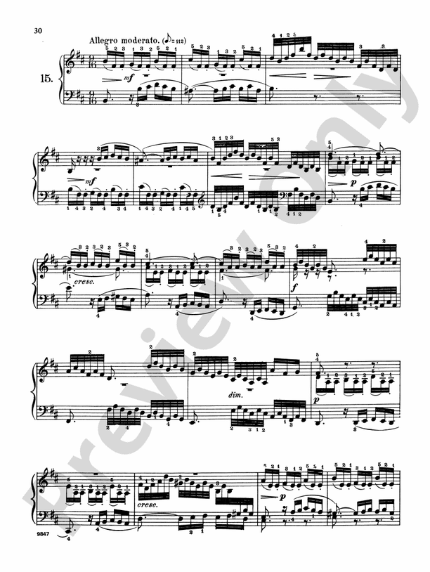 Bach: Fifteen Three-Part Inventions (Ed. Carl Czerny): 15. Three-Part ...