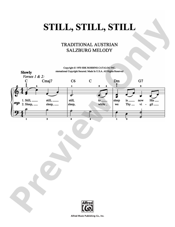 Still, Still, Still: Easy Piano: Traditional - Digital Sheet Music Download
