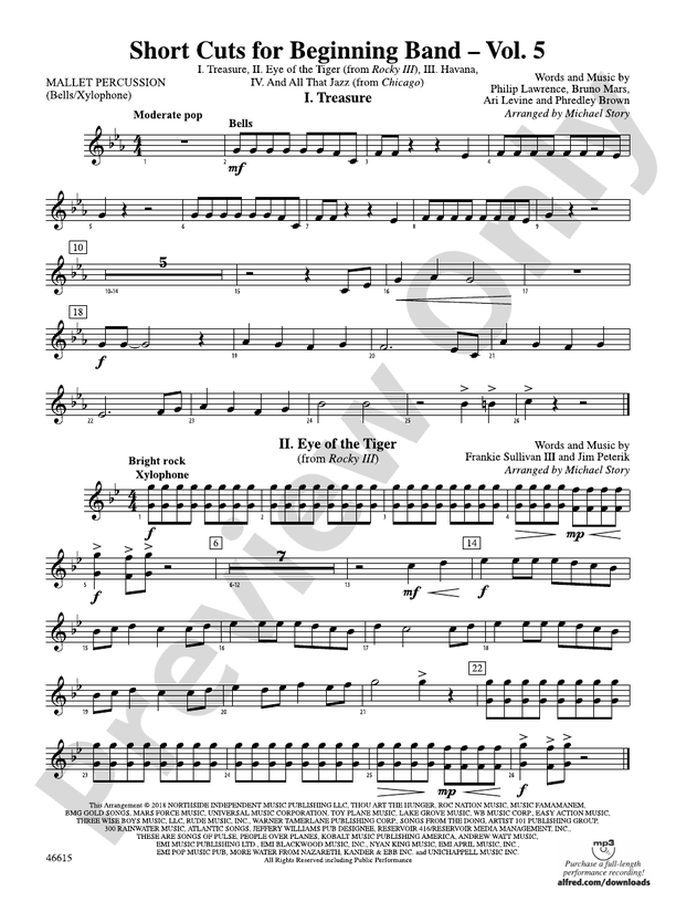 Short Cuts for Beginning Band -- Vol. 5: Mallets: Mallets Part ...