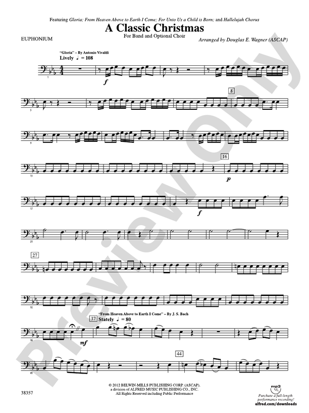 A Classic Christmas: Baritone B.C.: Baritone B.C. Part - Digital Sheet ...