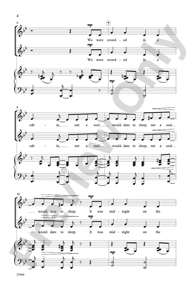 Ballad of the Tempest: 2-Part/SSA Choral Octavo: Ruth Morris Gray - Digital Sheet Music Download