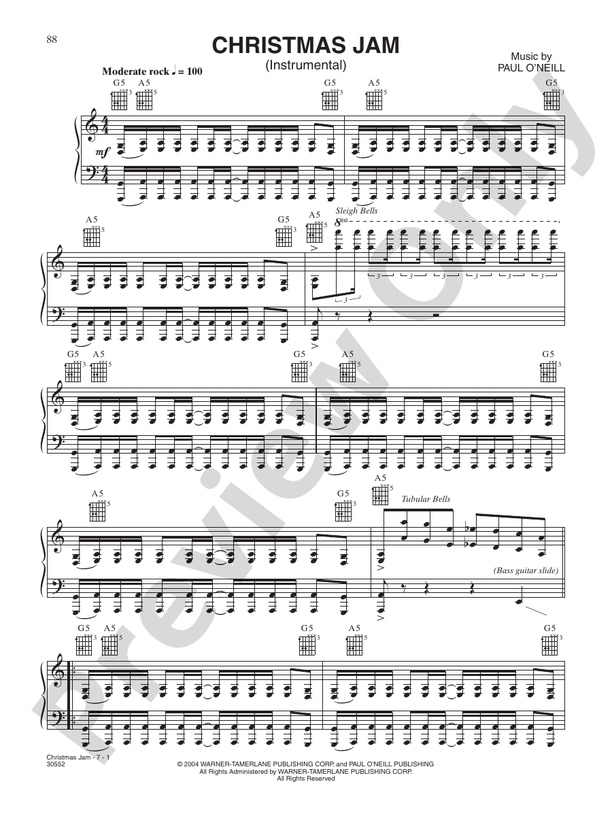 Christmas Jam: Piano/Vocal/Chords: Trans-Siberian Orchestra - Digital ...