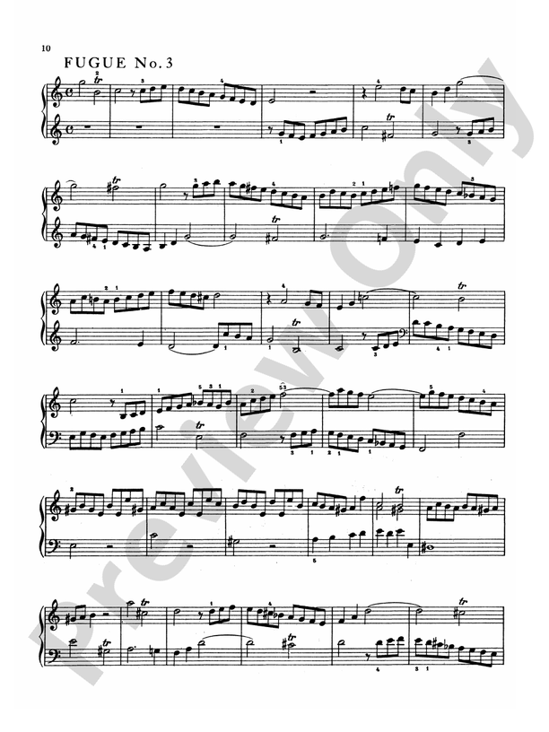 Telemann: Easy Fugues and Little Pieces: Fugue No. 3 Part - Digital ...