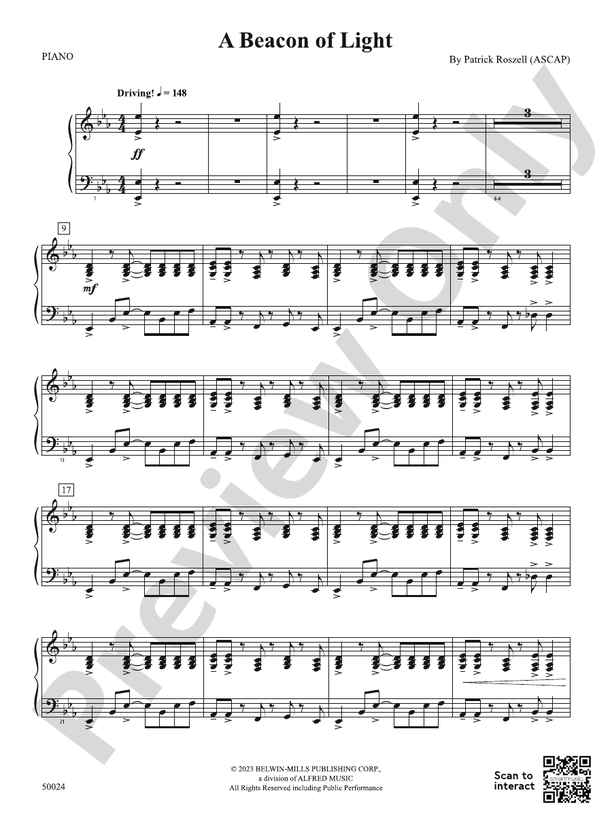 A Beacon of Light: Piano Accompaniment: Piano Accompaniment Part ...