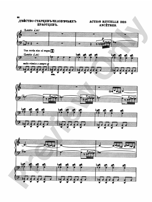 Stravinsky: Rite of Spring: Action Rituelle des Ancetres Part - Digital ...
