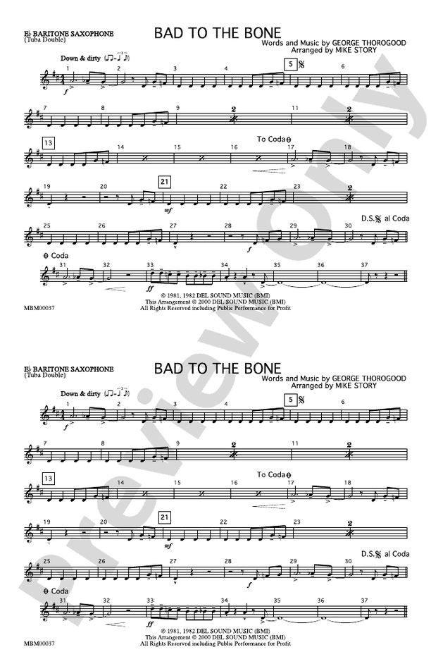 Bad to the Bone: E-flat Baritone Saxophone: E-flat Baritone Saxophone ...