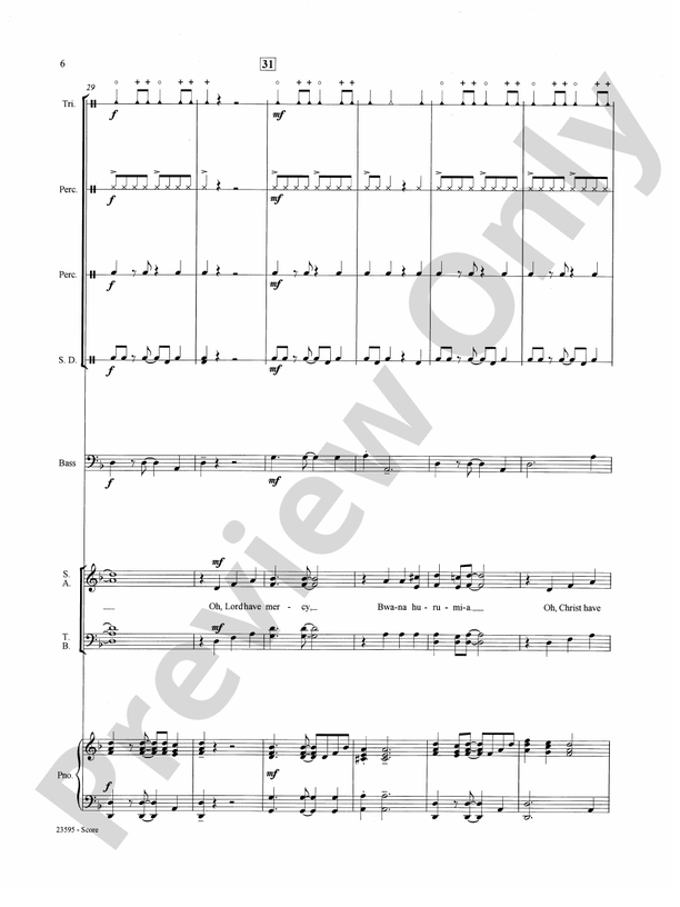 Afrika Kyrie na Sanctus: Choral SoundPax: Andy Beck - Digital Sheet ...