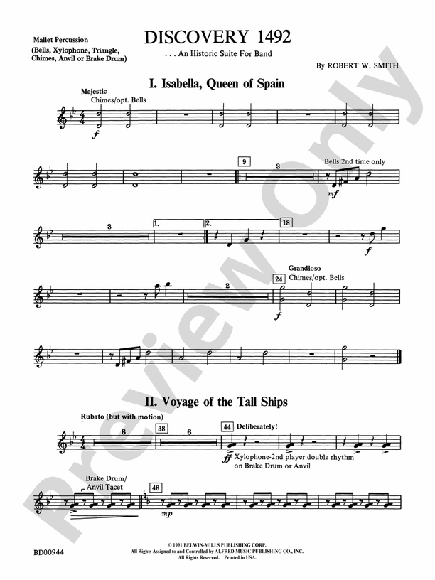 Discovery 1492: Mallets: Mallets Part - Digital Sheet Music Download