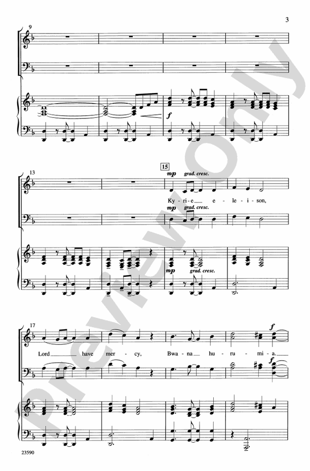 Afrika Kyrie na Sanctus: SATB Choral Octavo: Andy Beck - Digital Sheet ...