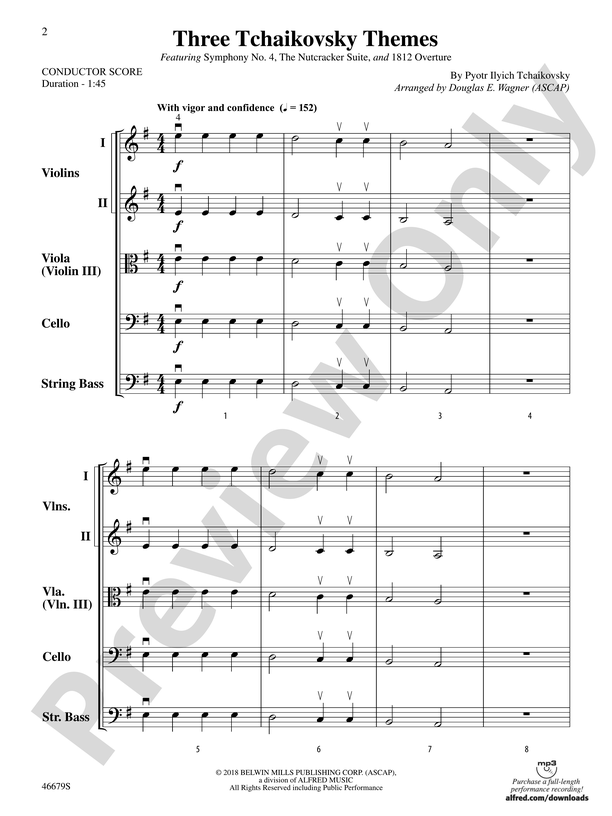 Tchaikovsky's score store