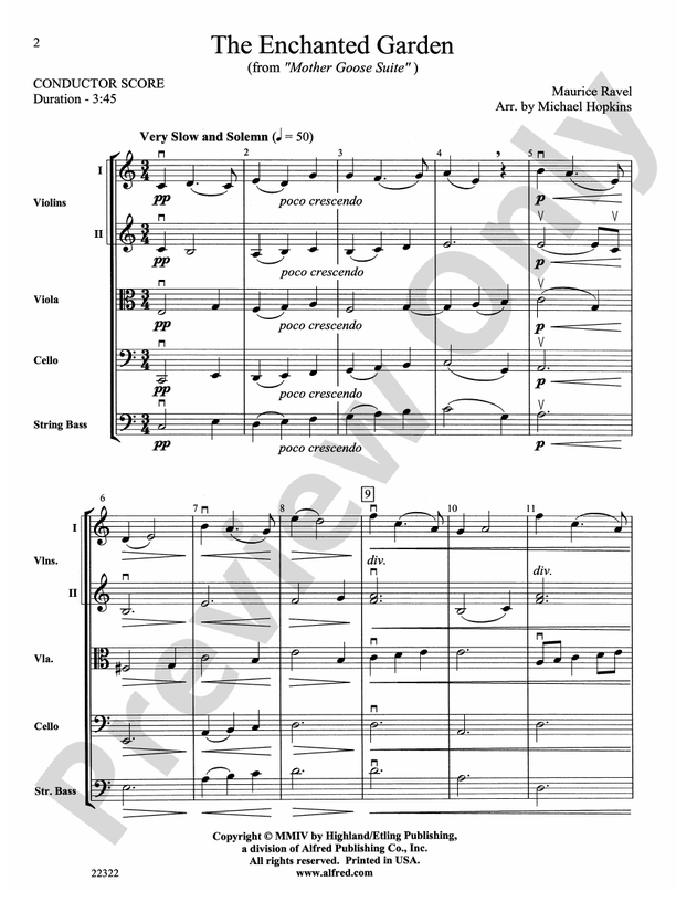 The Enchanted Garden: Score: String Orchestra Score - Digital Sheet ...