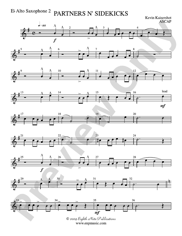 Partners n' Sidekicks: 2nd E-flat Alto Saxophone: 2nd E-flat Alto ...