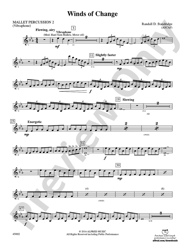 Winds of Change: 2nd Mallet Percussion: 2nd Mallet Percussion Part ...