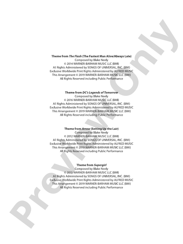 DC Comics Superheroes: String Orchestra Conductor Score & Parts: Blake ...