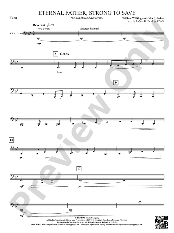 Eternal Father, Strong to Save - United States Navy Hymn: Tuba: Tuba ...
