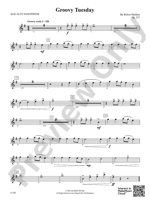 Groovy Tuesday: E-flat Alto Saxophone: E-flat Alto Saxophone Part ...