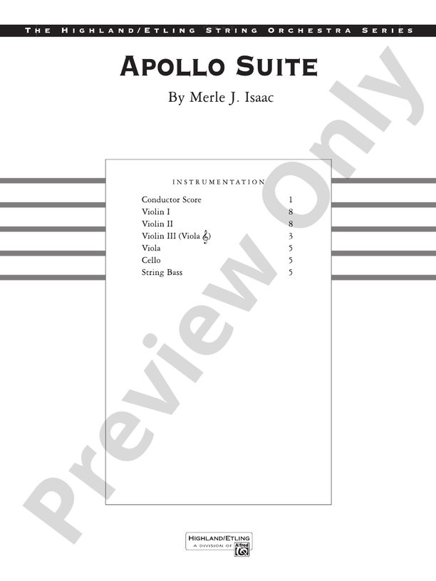 Classics from Merle Isaac: Score: String Orchestra Score - Digital ...