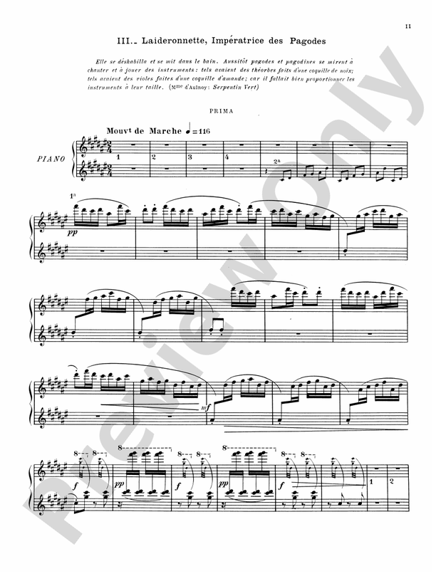 Ravel: Ma Mère l'oye (Mother Goose Suite): III. Laideronnette ...