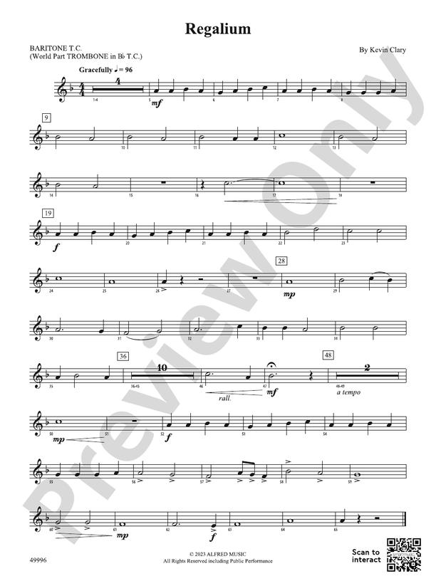 Regalium: Baritone T.C.: Baritone T.C. Part - Digital Sheet Music Download
