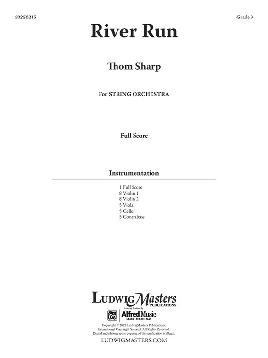 River Run: String Orchestra Conductor Score: Thom Sharp | Sheet Music