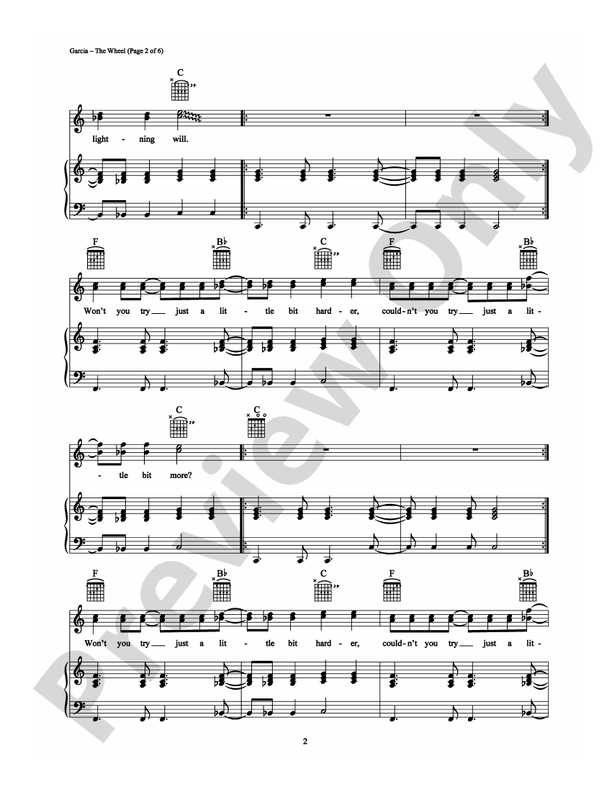 The Wheel: Piano/Vocal/Chords: Grateful Dead - Digital Sheet Music Download