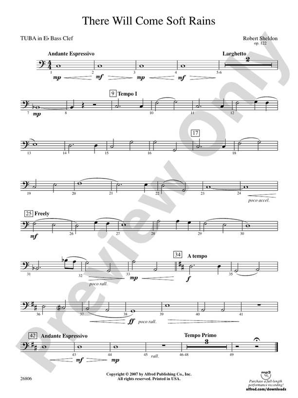 There Will Come Soft Rains: (wp) E-flat Tuba B.C.: (wp) E-flat Tuba B.C. World Part - Digital ...