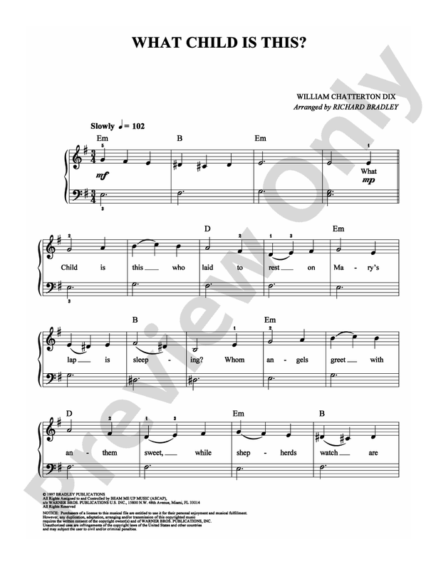 What Child Is This?: Easy Piano: William Chatterton Dix - Digital Sheet ...