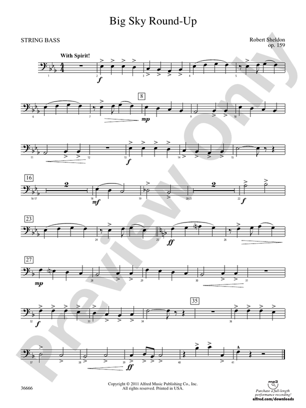 Big Sky Round-Up: (wp) String Bass: (wp) String Bass World Part ...