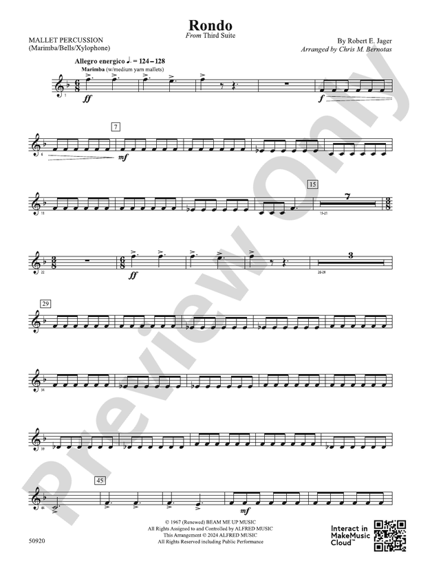 Rondo: Mallets: Mallets Part - Digital Sheet Music Download