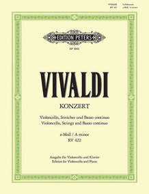 Cello Concerto in A minor RV 442 (Edition for Cello and Piano): Book, Strings: Antonio Vivaldi ...