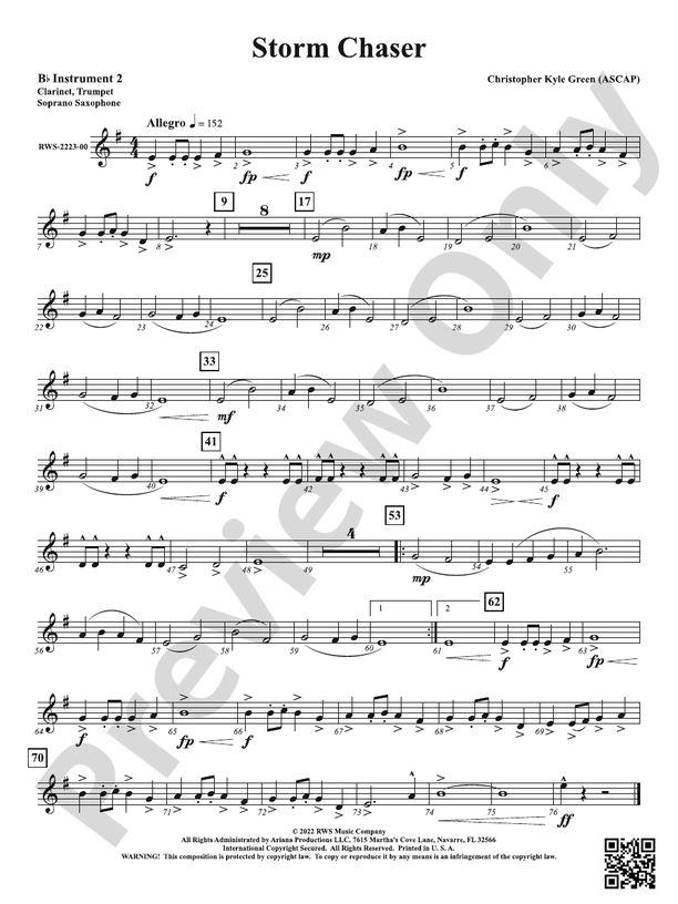 Storm Chaser: Part 2 - B-flat Instruments: Part 2 - B-flat Instruments ...