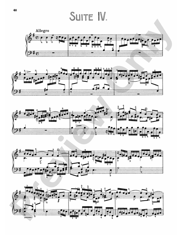 Handel: Suites (Volume I): Suite in E Minor Part - Digital Sheet Music ...