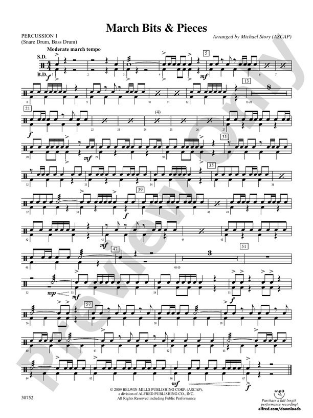 March Bits & Pieces: 1st Percussion: 1st Percussion Part - Digital ...