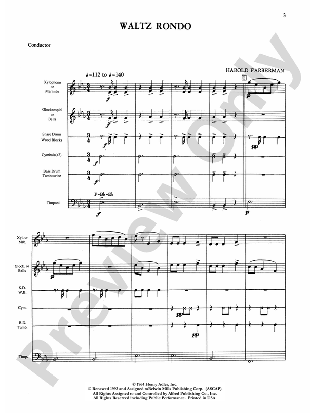 Percussion Ensemble Collection, Level II: Percussion Ensemble Book ...