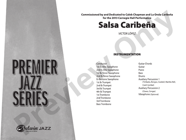 Salsa Caribeña: Score: Jazz Ensemble Score - Digital Sheet Music Download