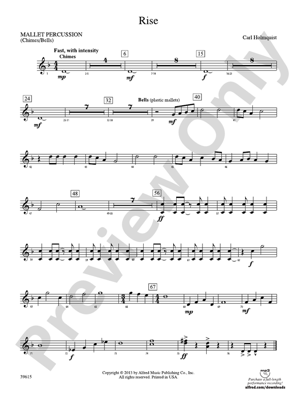 Rise: Mallets: Mallets Part - Digital Sheet Music Download