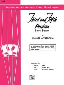 3rd and 5th Position String Builder: Bass Book | Sheet Music