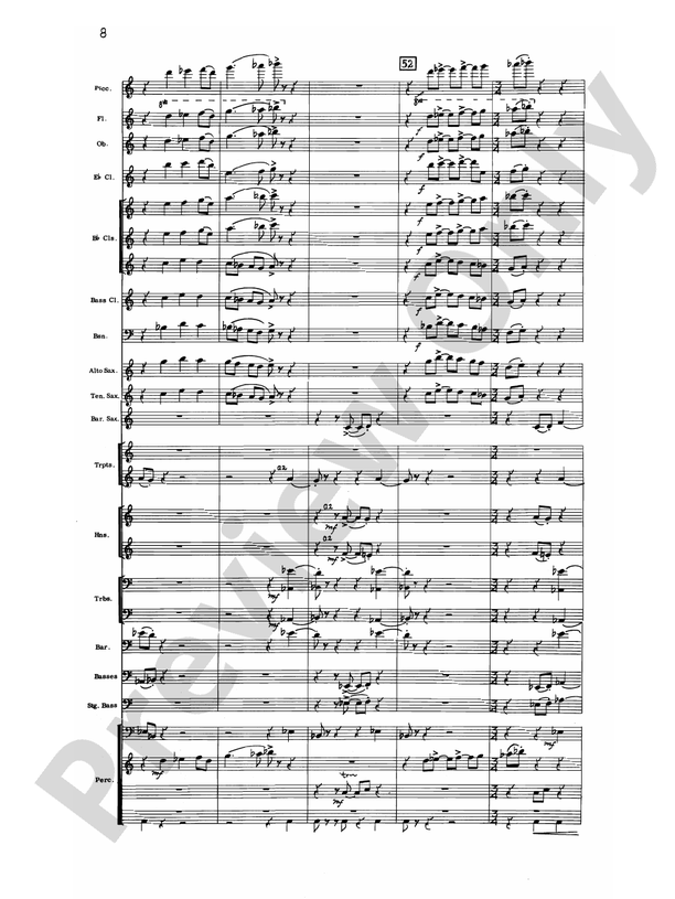 Liturgical Music for Band, Op. 33: Concert Band Conductor Score & Parts ...