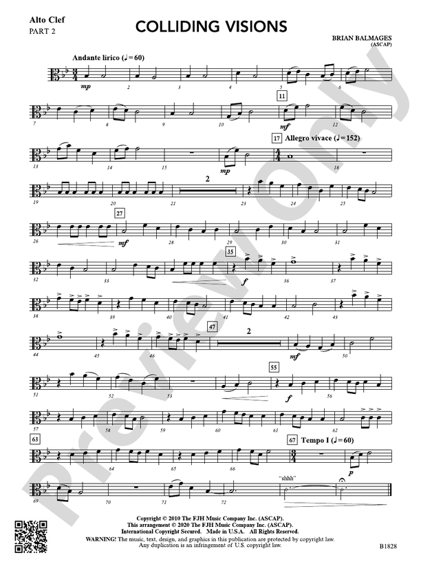 Colliding Visions: Part 2 - Alto Clef: Part 2 - Alto Clef Part: Brian ...