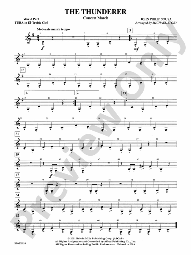 The Thunderer: WP E-flat Tuba T.C.: WP E-flat Tuba T.C. Part - Digital ...