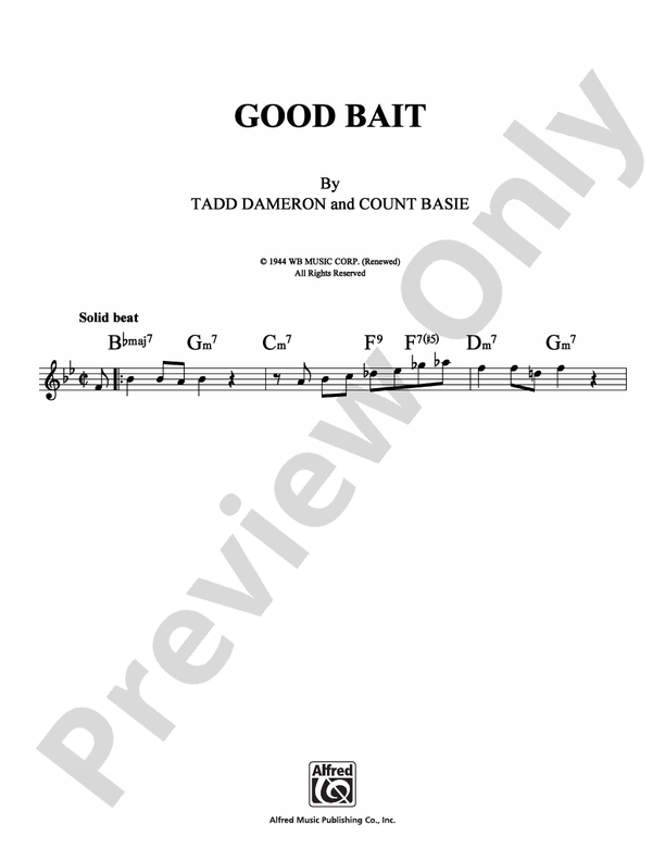 Good Bait: Lead Sheet: Tadd Dameron - Digital Sheet Music Download