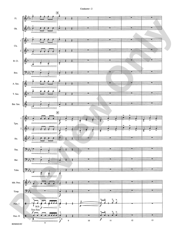 Contempo: Concert Band Conductor Score & Parts: Michael Story - Digital ...