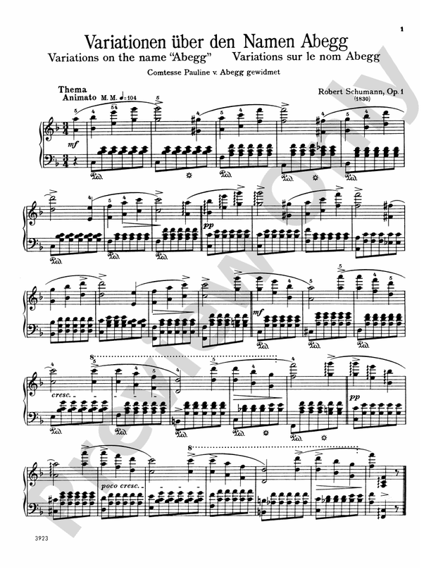 Schumann: Complete Works (Volume I): Piano Book: Robert Schumann ...