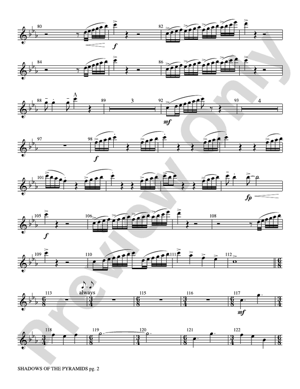 Shadows of the Pyramids: Piccolo: Piccolo Part - Digital Sheet Music ...