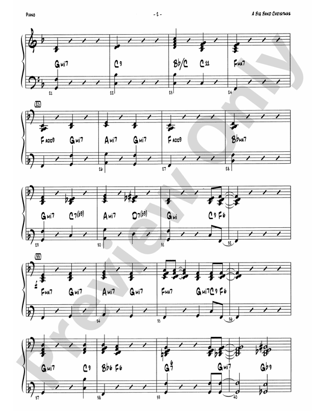 A Big Band Christmas: Piano Accompaniment: Piano Accompaniment Part ...