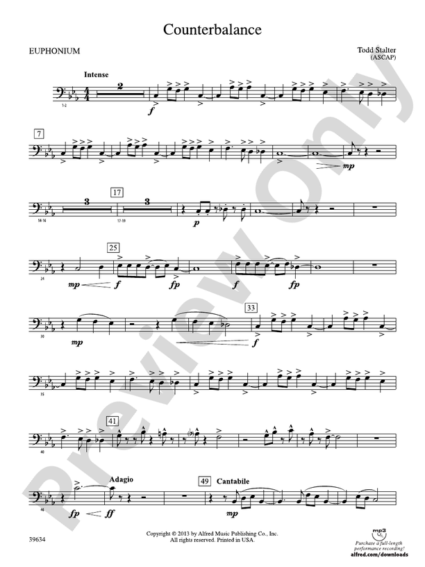 Counterbalance: Baritone B.C.: Baritone B.C. Part - Digital Sheet Music ...