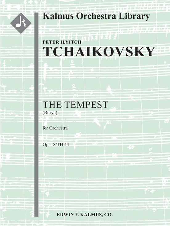 The Tempest (Burya), Op. 18/TH 44: Full Orchestra, Conductor Score ...