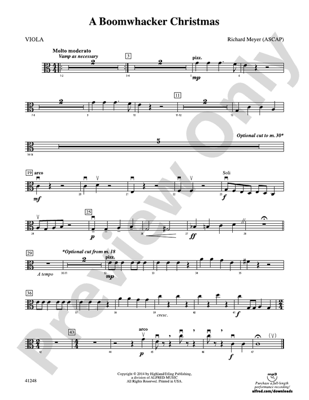 A Boomwhacker Christmas: Viola: Viola Part - Digital Sheet Music Download