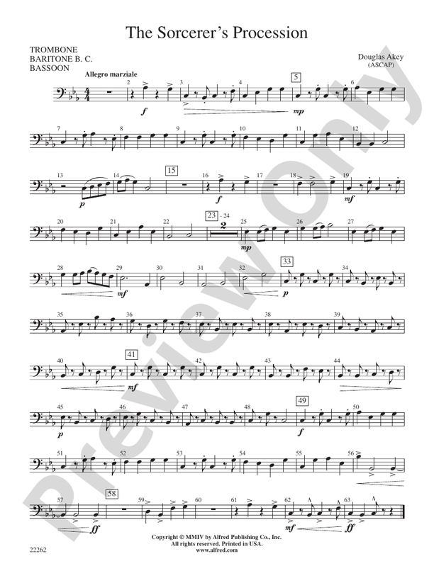 The Sorcerer's Procession: 1st Trombone: 1st Trombone Part - Digital ...